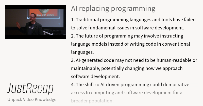 Large Language Models And The End Of Programming Cs50 Tech Talk With 1219